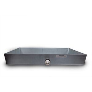 28″ x 28″ x 4” Square Water Heater Drain Pan with 1″ Adapter – Drain ...