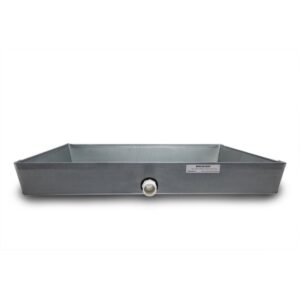 30″ x 30″ x 4” Square Water Heater Drain Pan with 1″ Adapter – Drain ...